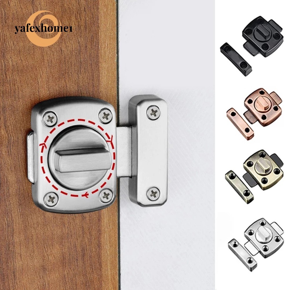 [YAFEX} Door Lock Cast Metal Hook Latch Lock Toilet Doors Right Angle ...