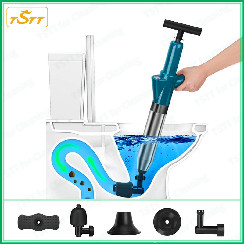High Pressure Toilet Plungers Multi-Functionl Pipe Dredge Tool Air Pump ...