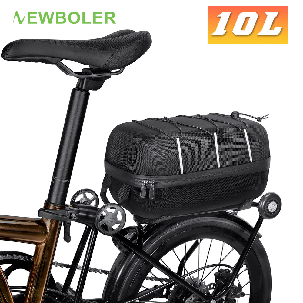 Newboler Bicycle Bag10L BicycleTail Bag Brompton Rear Seat Package Bike Accessories | Shopee ...