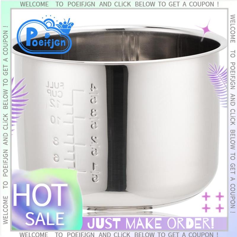 Stainless Steel Rice Cooker Inner Pot 5L,with Scale for Rice Pot Rice ...