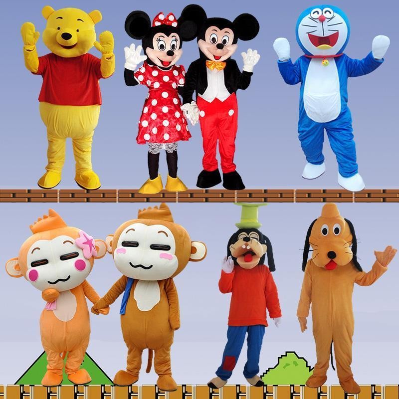 Mickey Mickey Mouse Cartoon Doll Costume Easy Monkey Mickey Winnie the ...