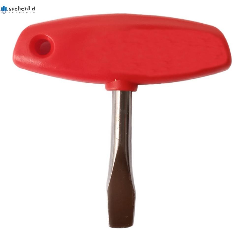 SUCHENHD Slotted Screwdriver, Red ABS Plastic T Handle, T-bar Grip 3.78 ...