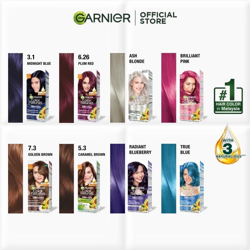 Garnier Color Naturals Hair Color Kit (Single/Twinpack) | Shopee Singapore