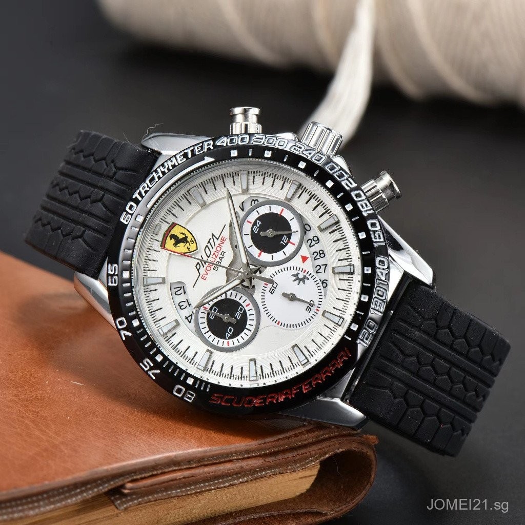 Ferrari Watch Classic Retro Chronograph Watch Quartz Watch Three-Hand ...