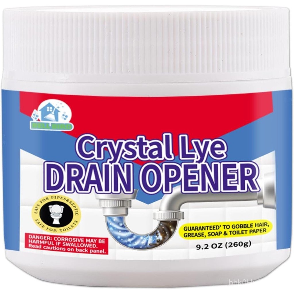BELL BIRD Powerful Drain Opener – Fast-Acting Crystal Lye & Sodium ...