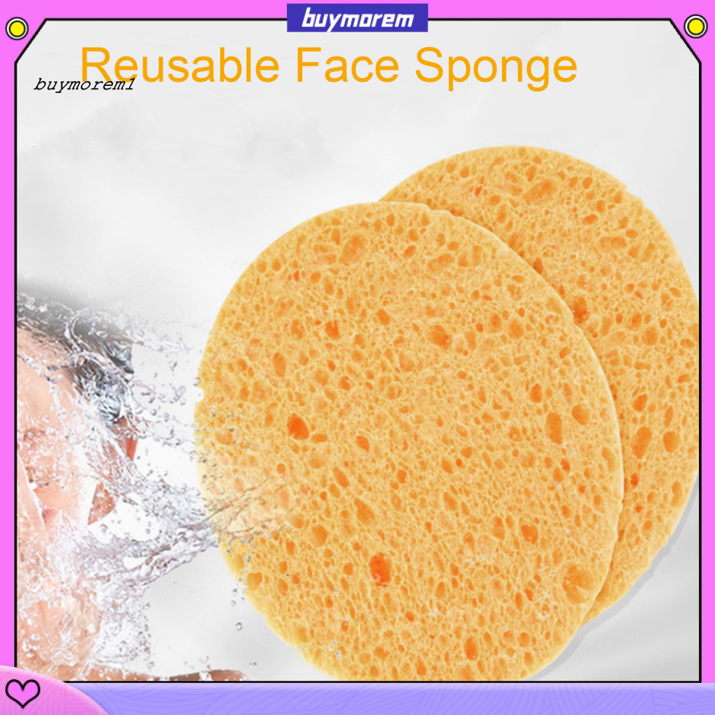 BUYMEZ Reusable Face Sponge Effective Exfoliating Sponge 10pcs Reusable ...