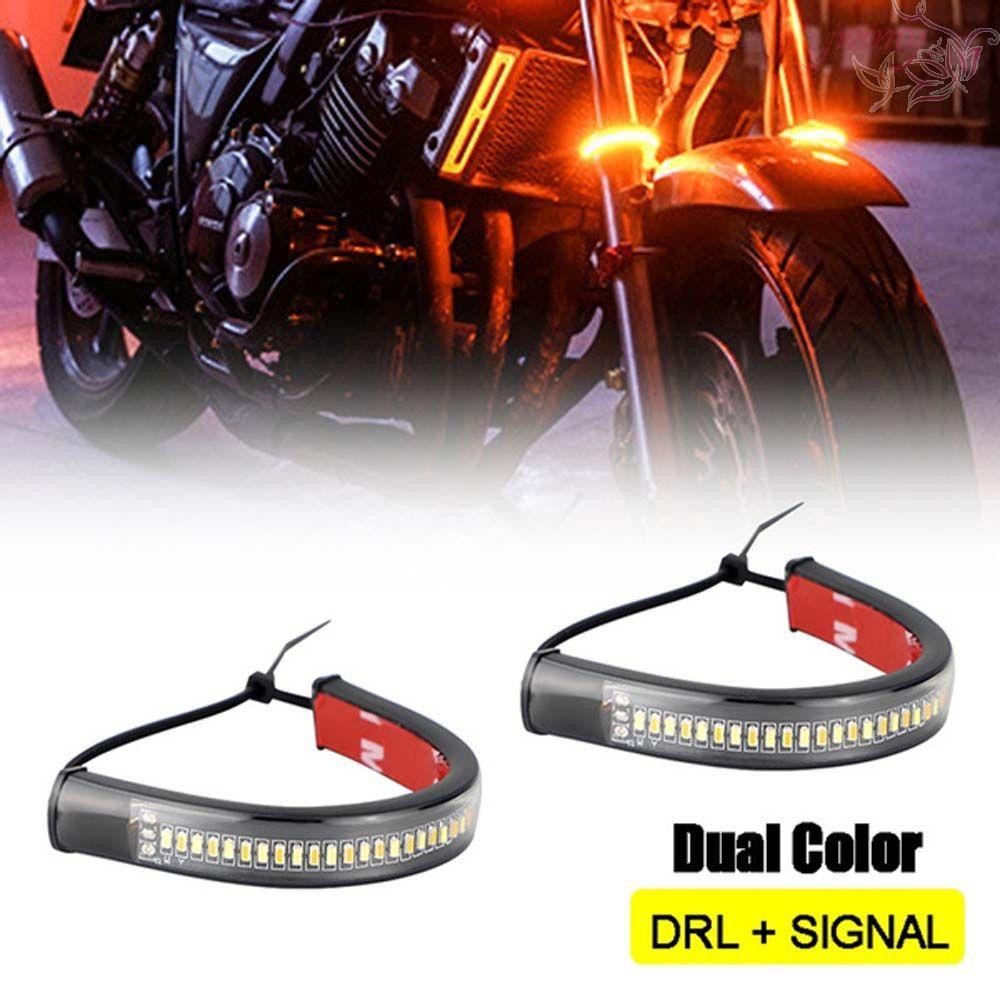 JWENTY Motorcycle Turn Signal Light High brightness Amber White ...