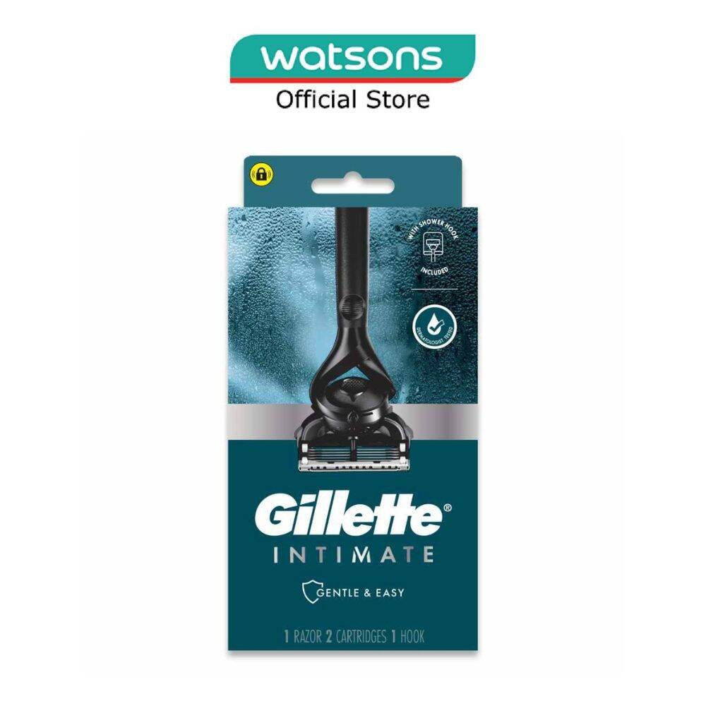 GILLETTE Intimate Gentle & Easy Hair Razor Packset (1 Razor & 2 ...