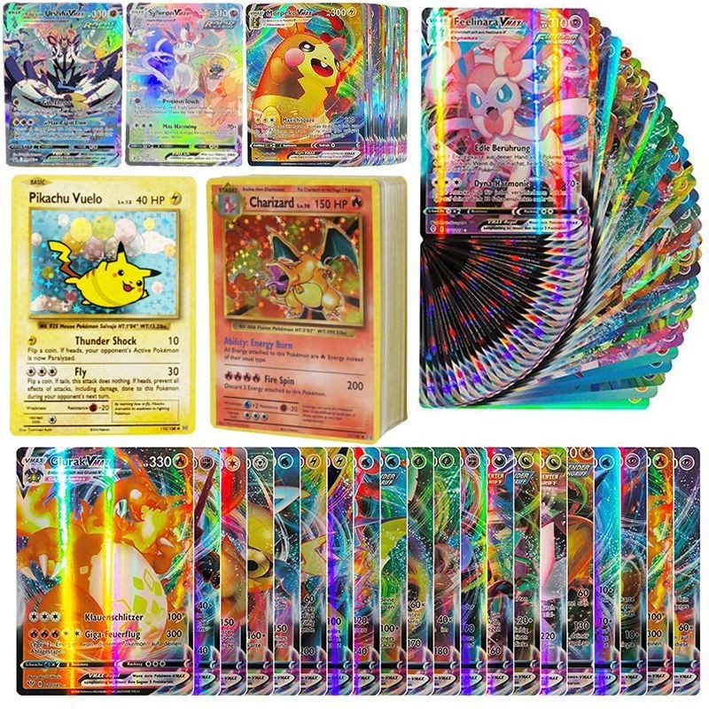 HOT DEAL Pokemon Card VMAX Pikachu Card GX EX Pokemon Pokedex ...