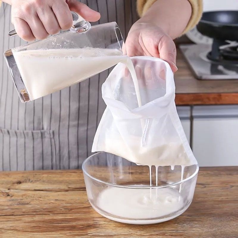 Soybean Milk Strainer Reusable Mesh DrawstringNilon 300 15x20cm ...