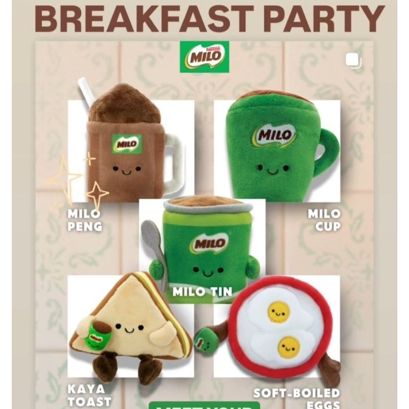 play.home 2025 Milo "Random" Plush Eco Bag.Milo Peng,Milo Tin,Milo Cup ...