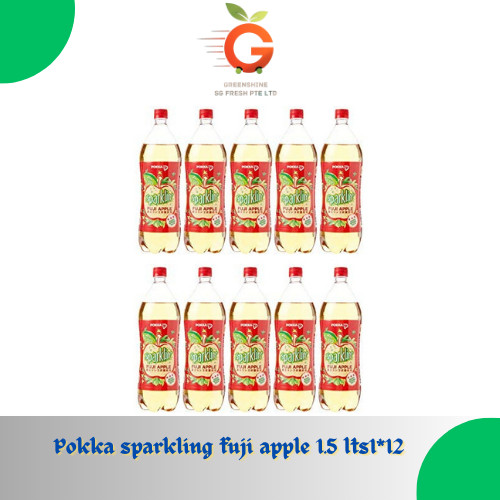 pokka sparkling fuji apple 1.5 lts1*12[greenshinesgfresh.com] | Shopee ...