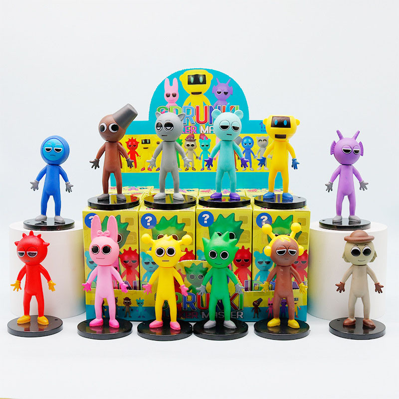 12Pcs 8.5cm Sprunki Figures Set Sprunky Toys Figures Sprunki Action ...