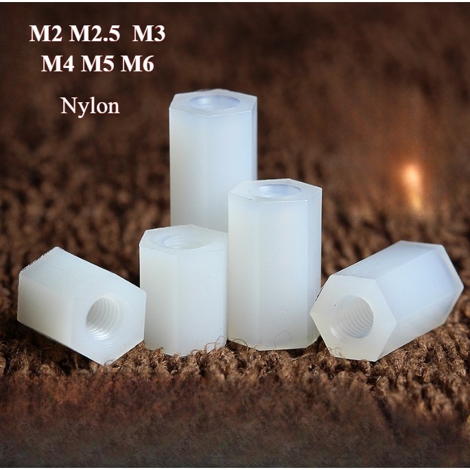 White Nylon Hex Female Standoff Plastic Mount Hexagon Thread PCB Motherboard Spacer Pillar Board ...