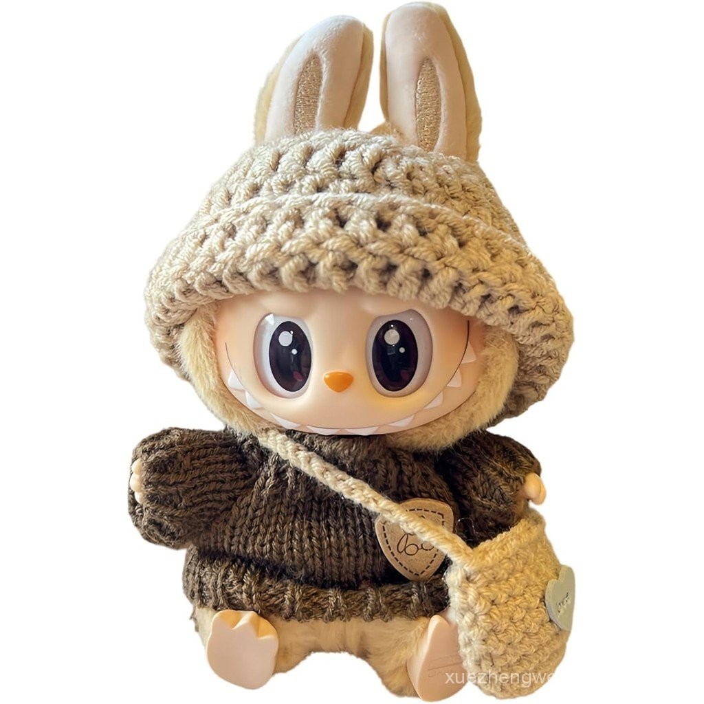 Labubu Clothes for Doll(NO Doll) - Handcrafted Crochet 3-Piece Set for ...