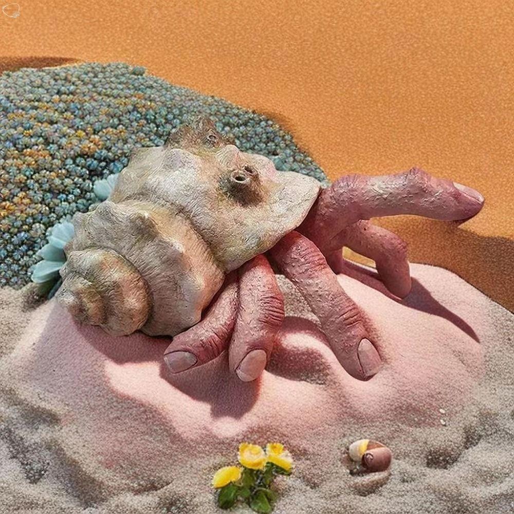 MXBEAUTY Resin Finger Crab, Realistic Simulation Parasitic Finger Crab ...