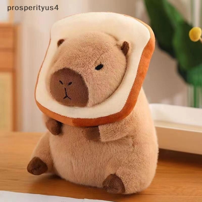 [Prosperityus] 30CM Capybara Plush Toy Simulation Capibara Cosplay Dress Boba Bread Fruit Food ...