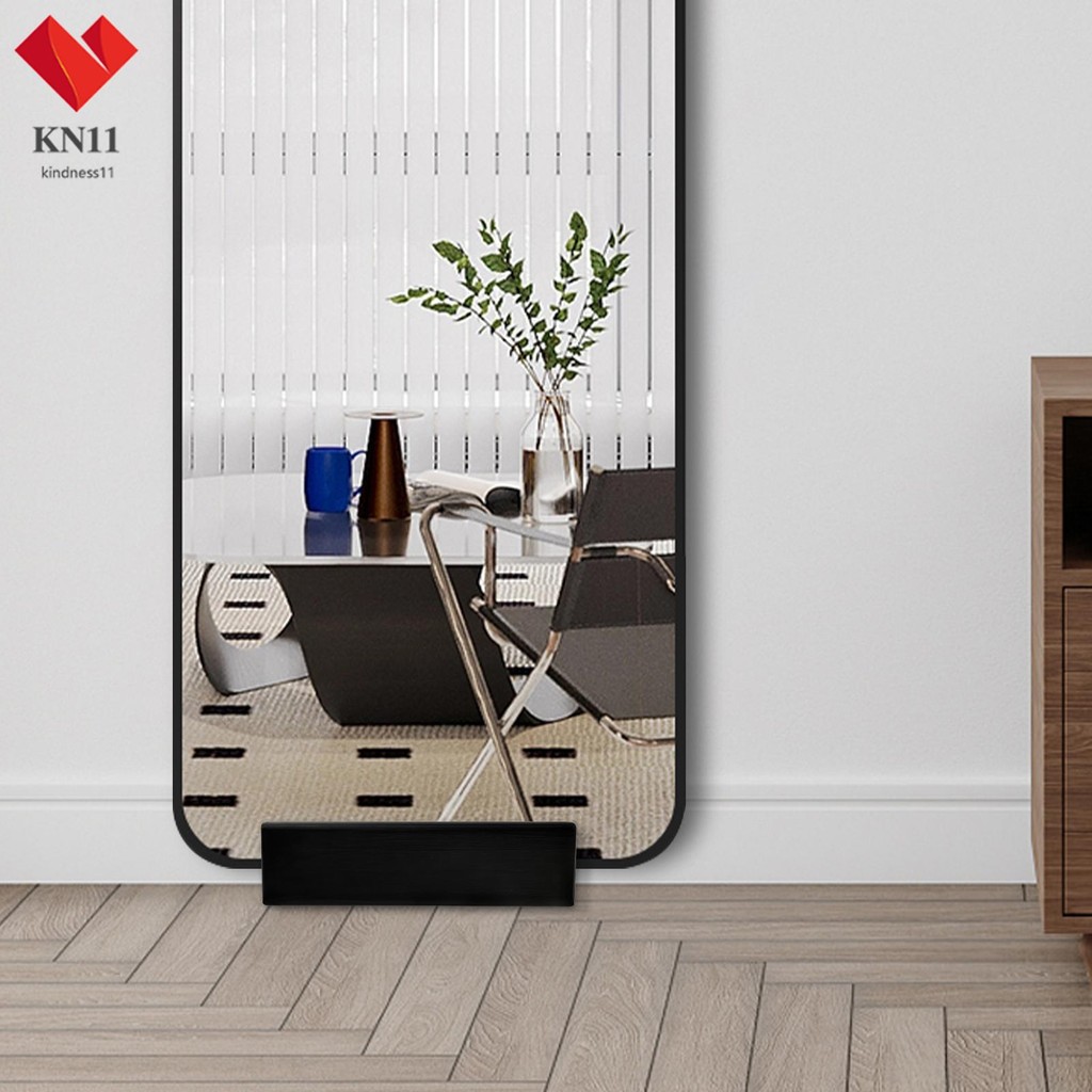Wooden Floor Mirror Stand Nonslip Floor Mirror Support Base Portable ...
