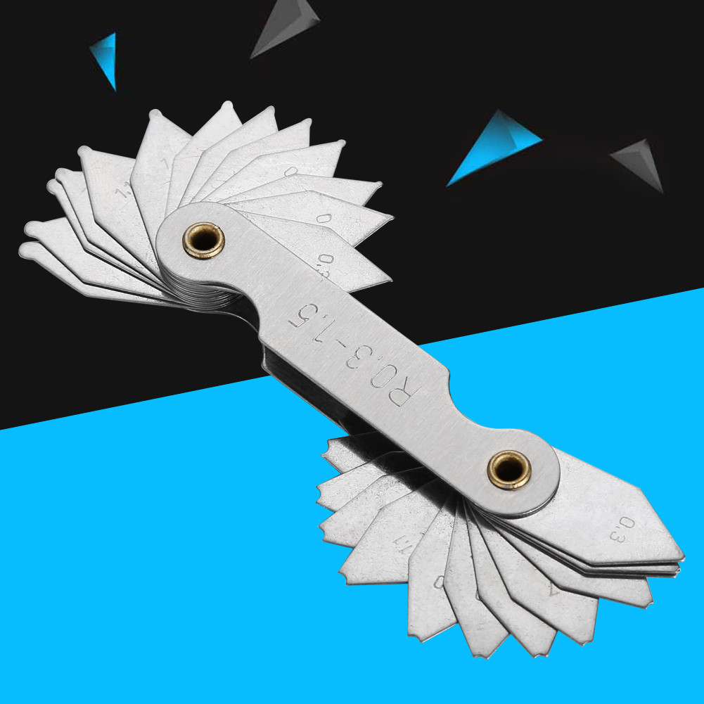 Radius Fillet Gauge Stainless Steel Concave Convex Measuring Tool for ...