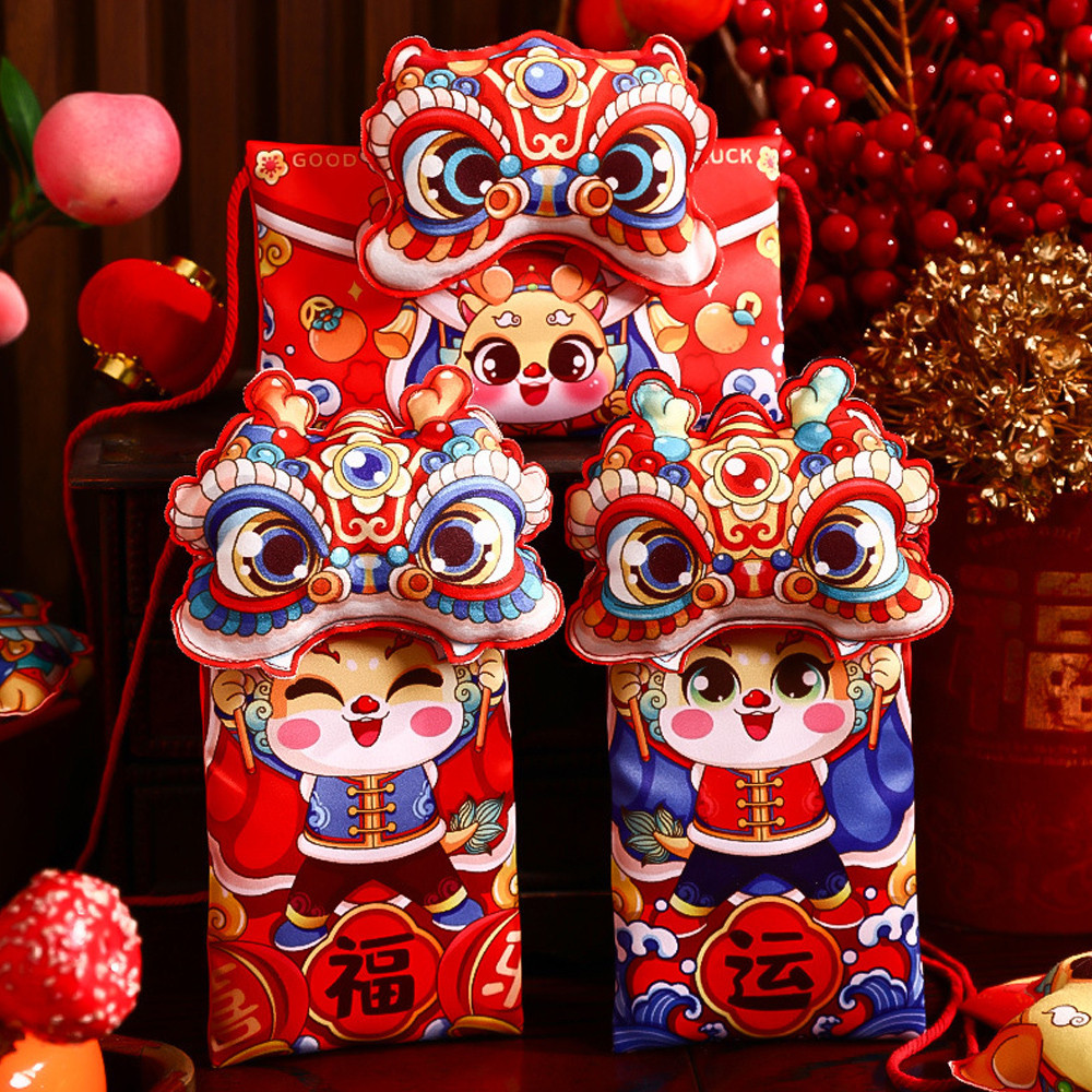 New Squeaky Sound 2025 Red Packet Snake Year Chinese New Year Fabric ...