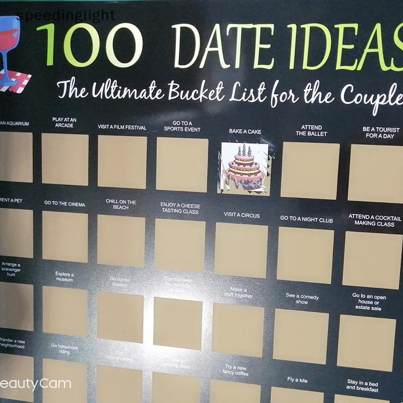 speedinglight New Valentine's Day Scratch-off Posters 2025 100 Date ...