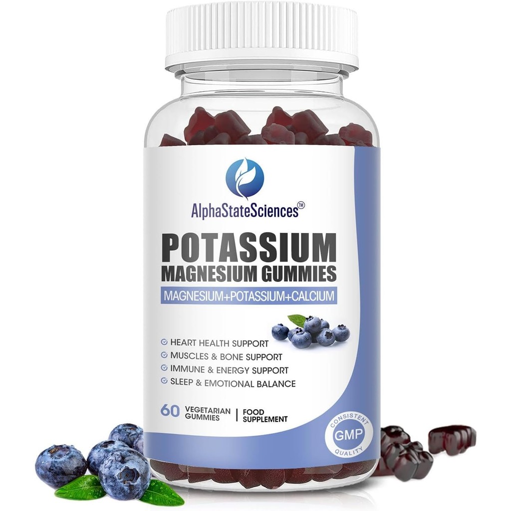 Potassium Magnesium Gummies - Supports Muscle, Bone & Immune Health ...