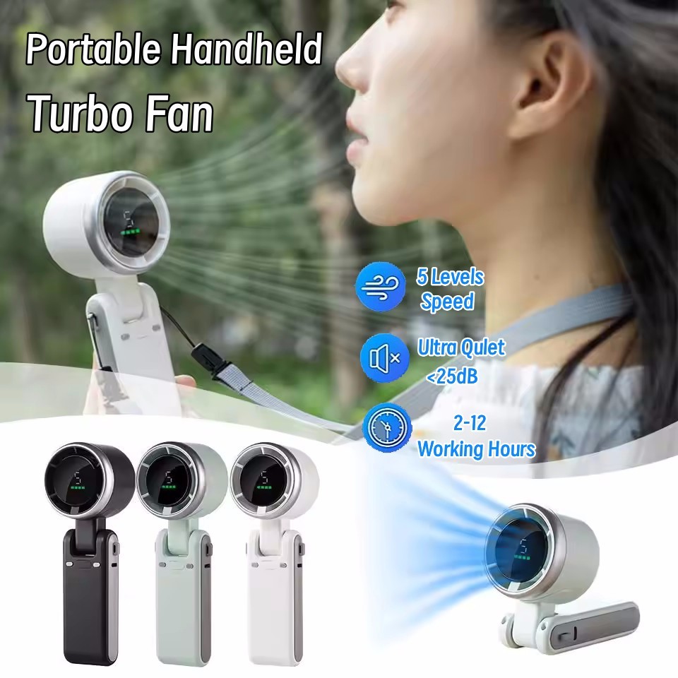 Handheld Fan N607 Mini Portable Jet Fan Rechargeable USB Fans With 5 ...
