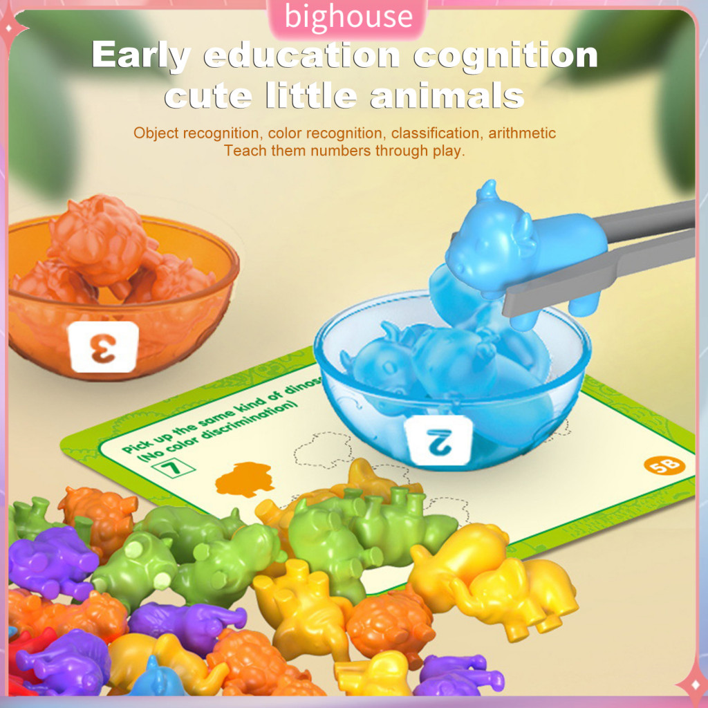 Toddlers Math Game Counting Animal Toy Fun Colorful Animal Counting ...