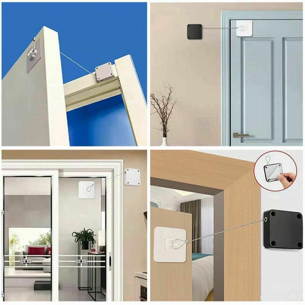 [ANME] Automatic Sensor Doors Closer Punch-Free Automatic Telescopic ...