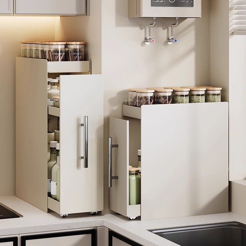 Kitchen Rack Multi-Functional Side Pull-out Chest of Drawer Narrow Edge ...