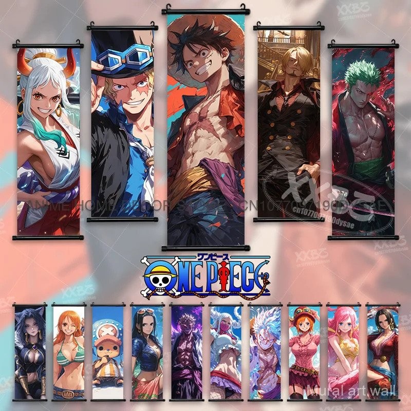One Piece Posters Monkey D. Luffy Scrolls Pictures Vinsmoke Sanji ...