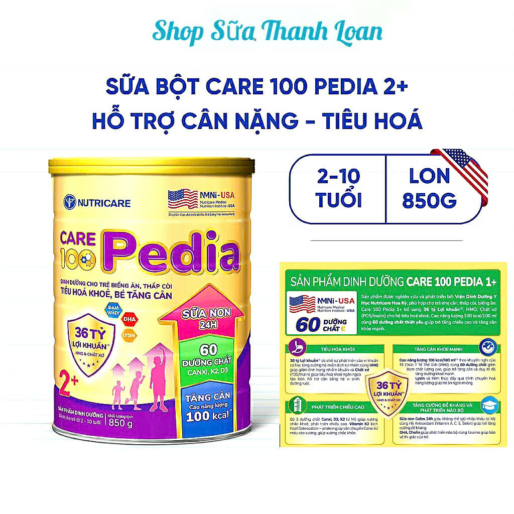 [HSD November 2026] Nutricare Care 100 Gold Pedia 2+ Powdered Milk 850g Supports Weight and ...