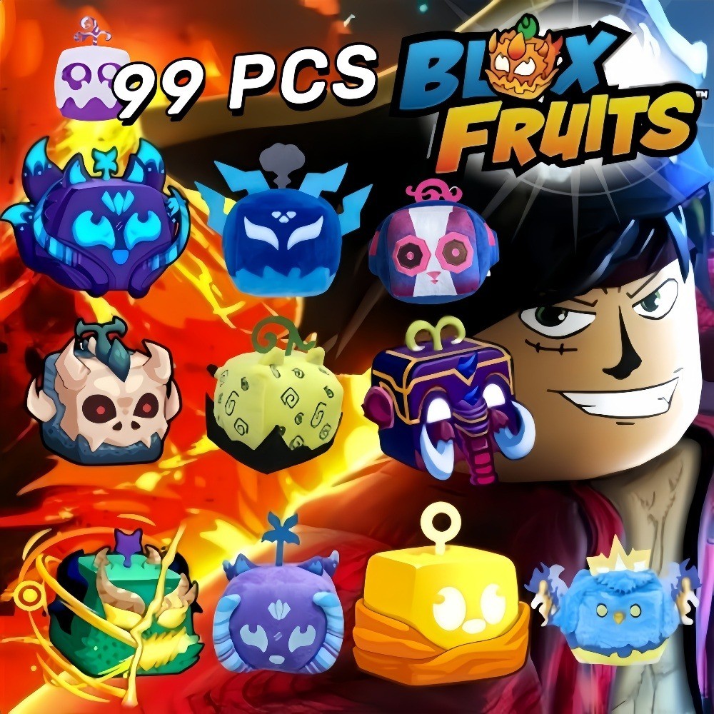 Roblox Blox Fruits Plush Toy Blox Fruits Anime Game Plushie Doll Dragon ...