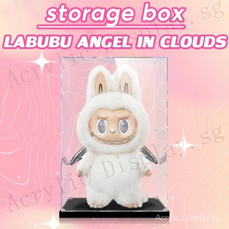 Handmade Toy Display Box Transparent Storage Box LABUBU Cloud Angel ...