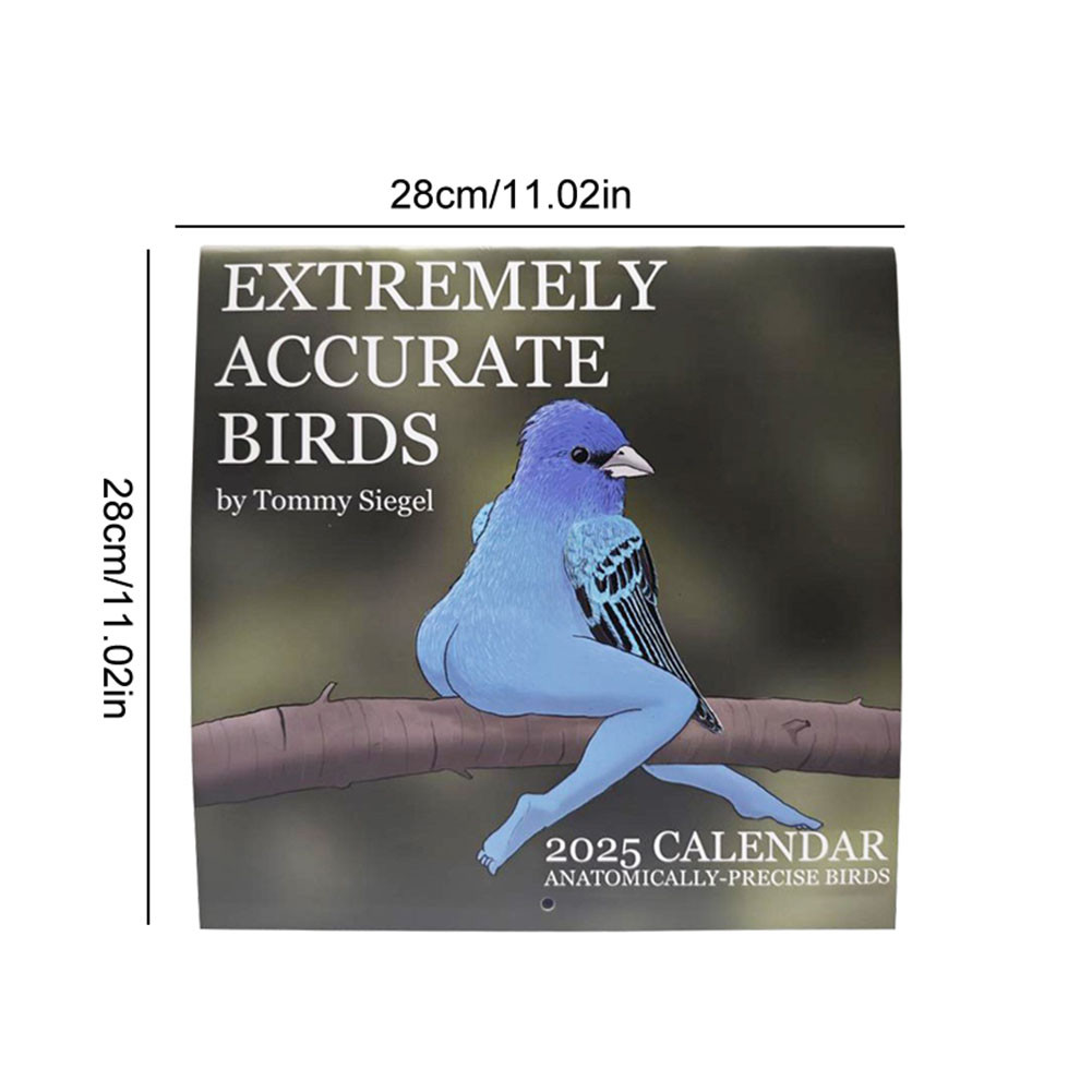 2025 Extremely Accurate Birds Calendar Funny Hanging Calendar for ...