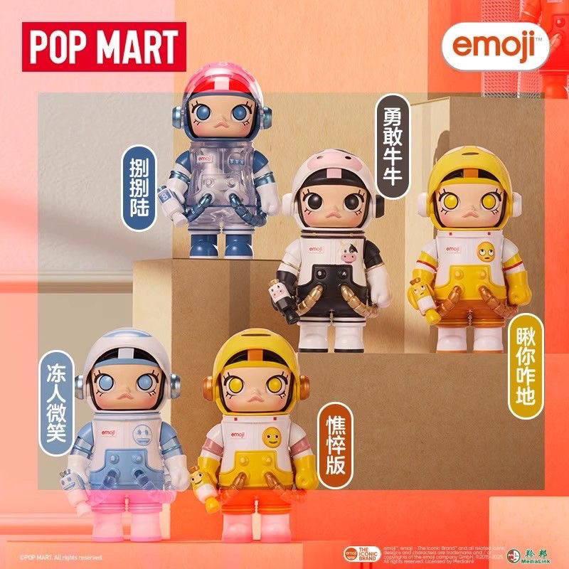 POPMART MEGA SPACE MOLLY 100% Emoji Series Blind Box Figure | Shopee ...