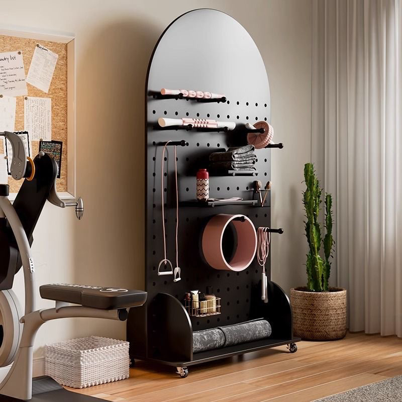 [4219People Collection]Movable Storage Rack Pegboard with Wheels Floor ...