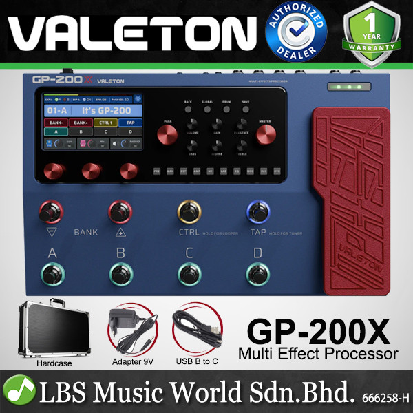 Valeton GP-200X Guitar Multi Effect Modelling Processor Amp Simulator ...