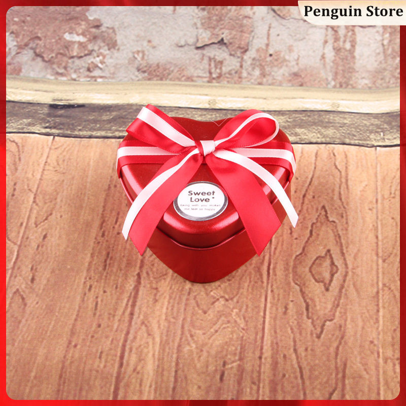 Treat Boxes Goodie Heart Shaped Container Tinplate Wedding Cake for ...