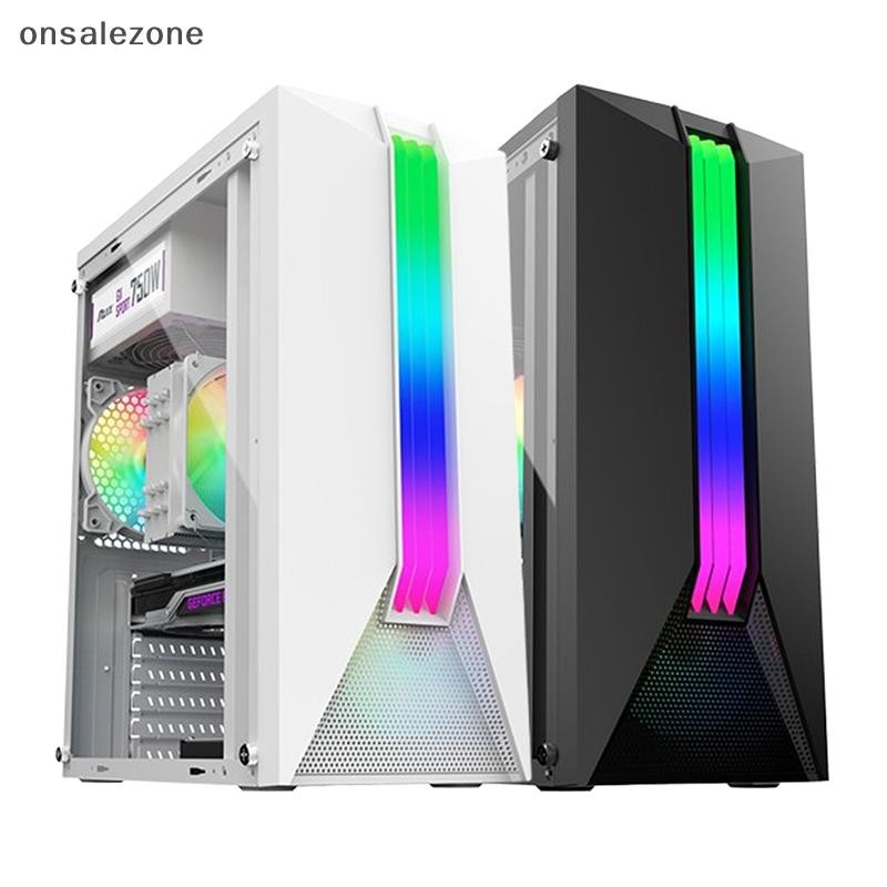OLE Transparent Computer Case PC Tower With RGB Atmosphere Lamp For ATX ...
