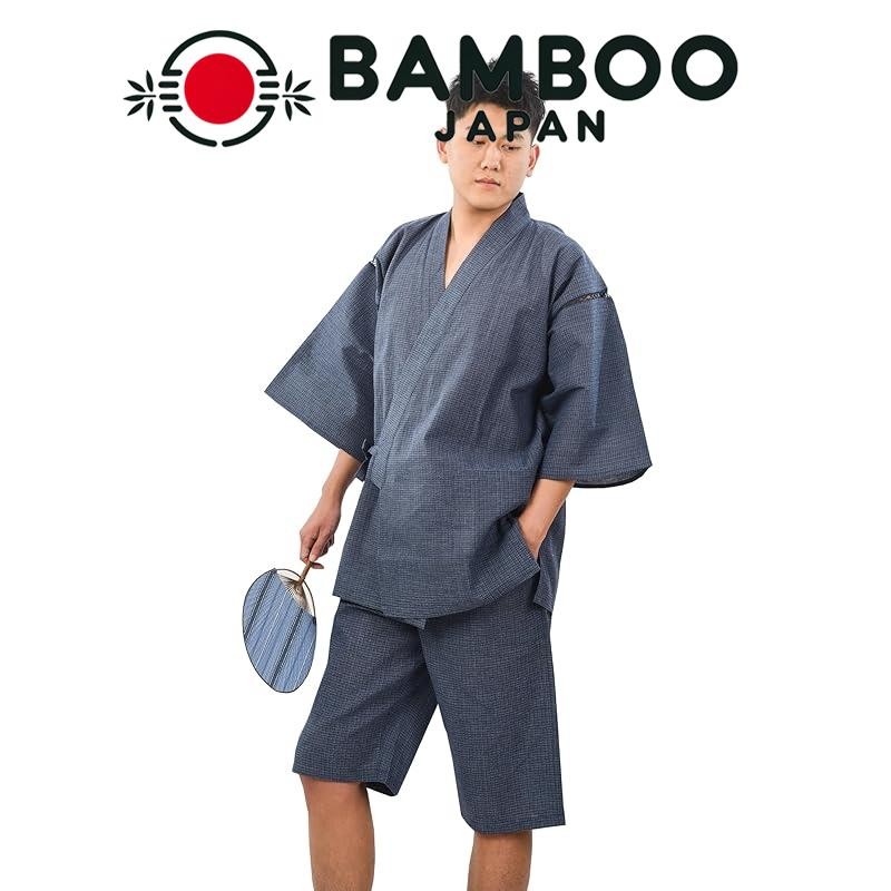 [HOHO AYUMU] Men's Jinbei 100% Cotton Male Traditional Japanese ...