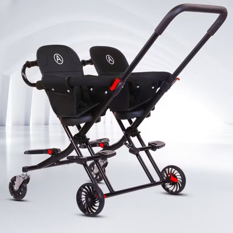 Twin Baby Walking Tool Double Portable Folding Baby Child Two-Child ...