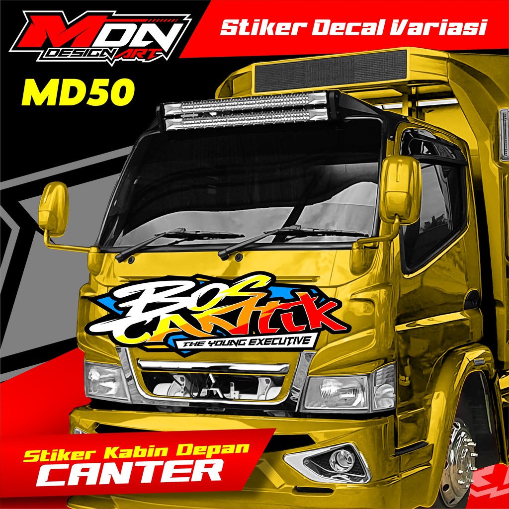 Front cabin stickers for All BEAUTIFUL BOSS trucks, Full laminated ...