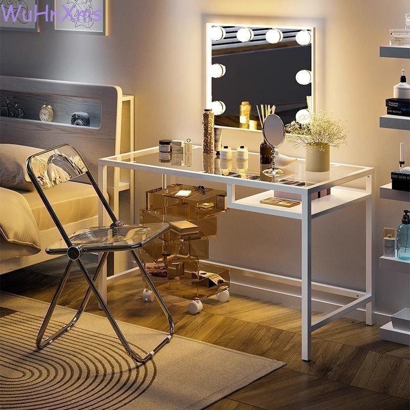 Computer TableTransparent dressing table modern minimalist bedroom ...