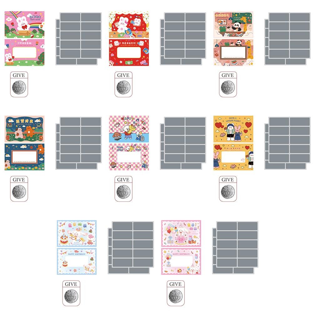 Creative Scratch Card DIY Lucky Scratch For Birthday New Year Valentine ...
