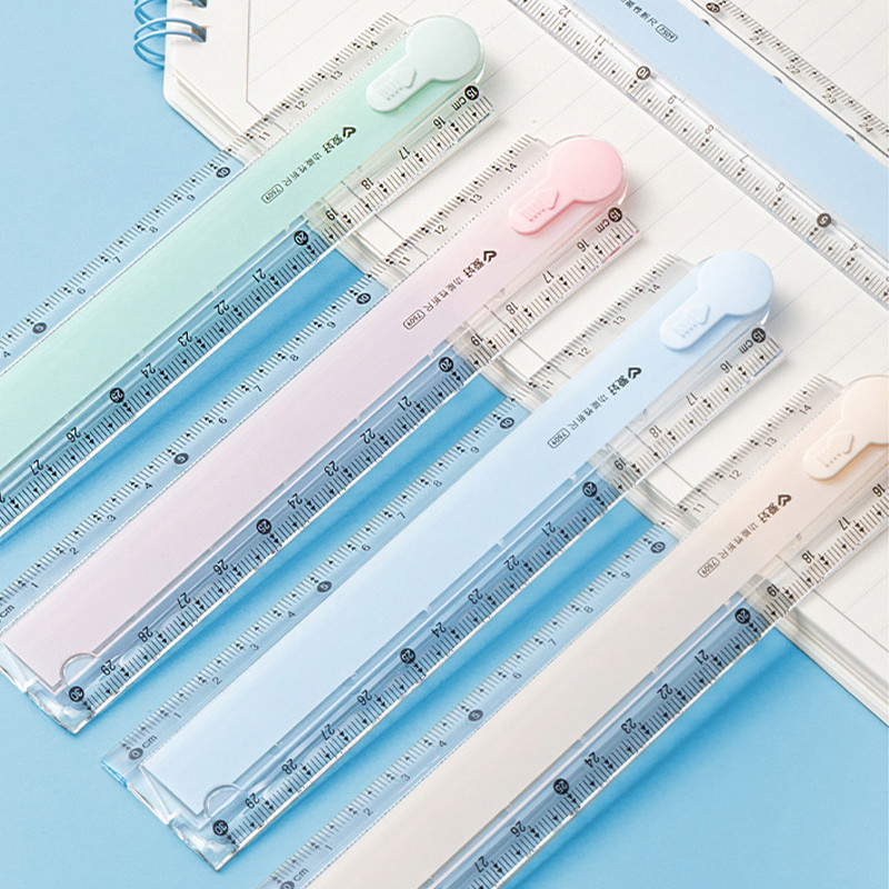 Student Color Folding Ruler 30cm Ruler Geometric Painting Ruler ...