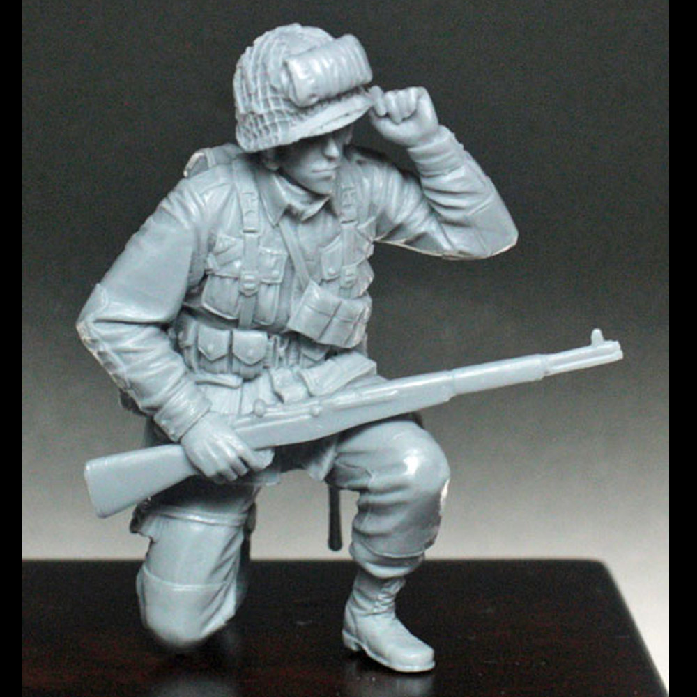 1/35 US Paratrooper, Resin Model figure soldier, WW2 Military themes ...
