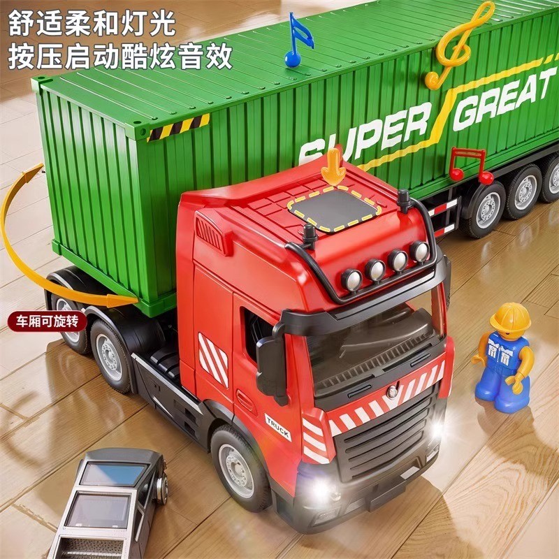Upgraded Extended Version Container Truck Model Transport Engineering ...