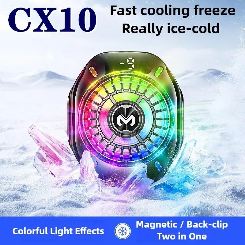 MEMO 2025 NEW CX10 Semiconductor Phone Cooler with RGB Colorful Lights ...