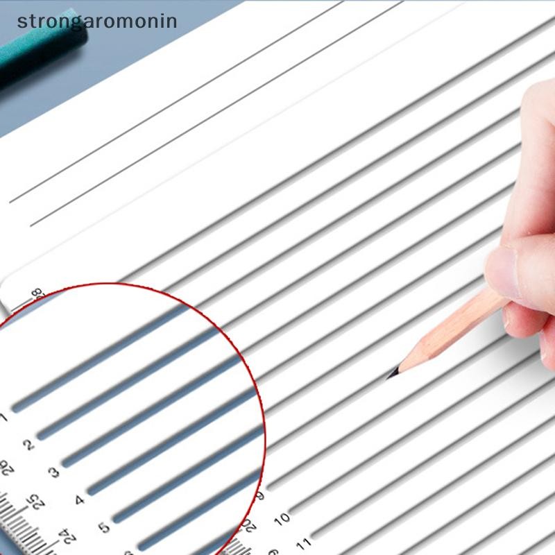 NI Calligraphy Stencil Straight Line A4 Clear Ruler Writing Tool ...